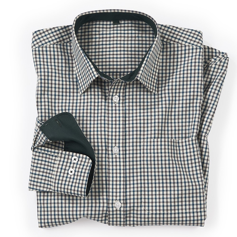 Tattersall Shirt - 100% Tensil - Anisan Fashions LTD